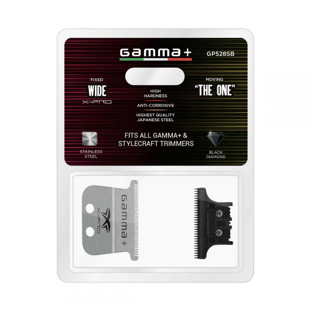 Gamma + X-Pro Wide Stainless Steel With Black Diamond Carbon DLC blade